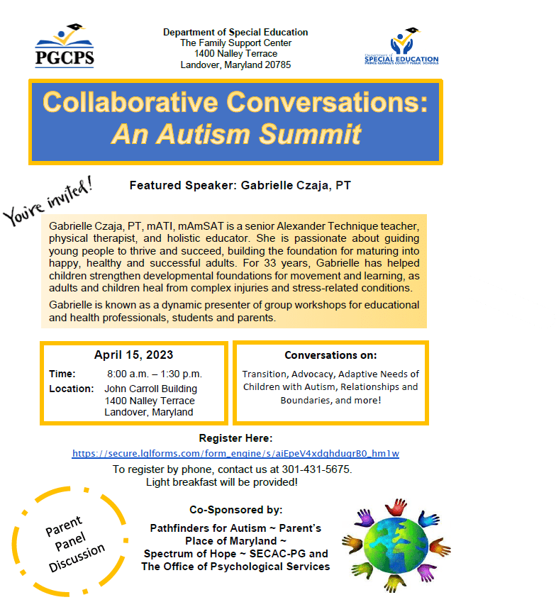 IN-PERSON Collaborative Conversations: An Autism Summit hosted by ...